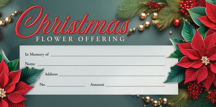 Christmas Flower Offering Envelopes – Tally's