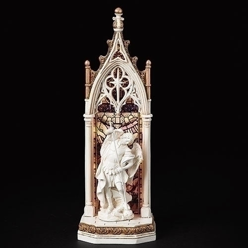 11.75"H LED St. Michael Arch Window Figure – Tally's