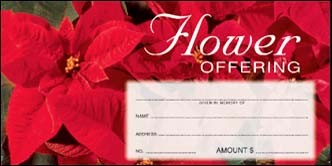 Christmas Flower Offering Envelopes – Tally's
